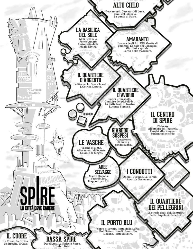 Spire – La città deve cadere, recensione del GdR fantasy punk - Player.it